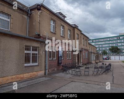 Exterior view of the Prison Hospital block in the former Cold War Stasi ...