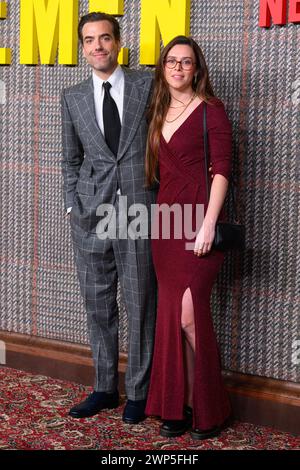 Daniel Ings attends the premiere of the Netflix series The Gentlemen at ...