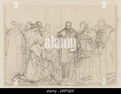 Barbara Radziwiłłówna. Matejko, Jan (1838-1893), draughtsman ...