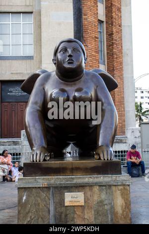 MEDELLIN, COLOMBIA - JANUARY 17, 2024: Sphinx. Bronze sculptures by the ...