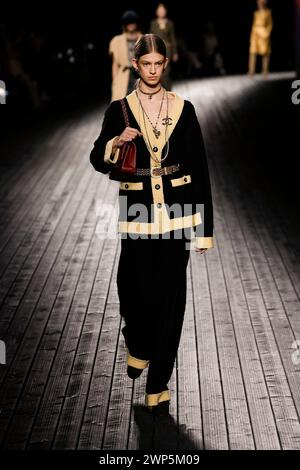 Paris, France. 05th Mar, 2025. Model Libby Taverner walks on the runway ...
