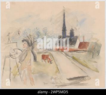 Letter to Maria Mickiewiczówna with a drawing [self-portrait of the ...