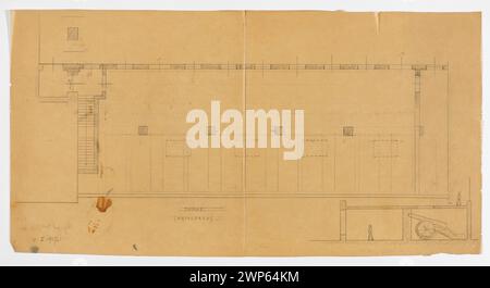 Warsaw. National Museum. Detailed plan (drawing no. 49). Left wing ...