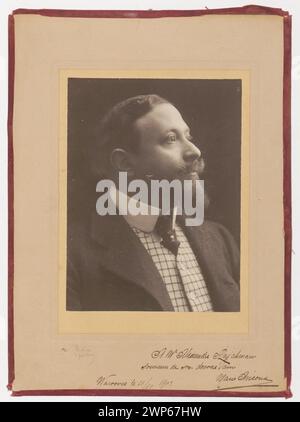 Portrait of Mario Ancona (1860-1931), Italian singer (bust, profile ...