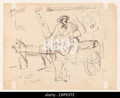 Letter to Maria Mickiewiczówna with a drawing [self-portrait of the ...