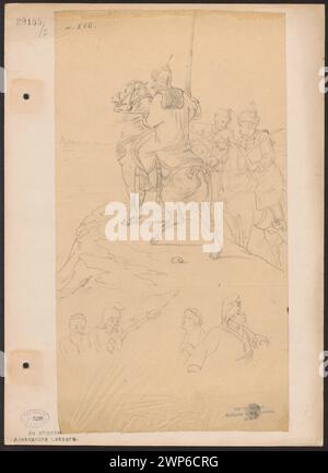 Tatar warrior and two noblemen in attire from the 17th century. Lesser ...