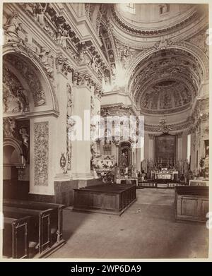Photograph of Vilnius showing Baroque architecture, sculptures, and the ...