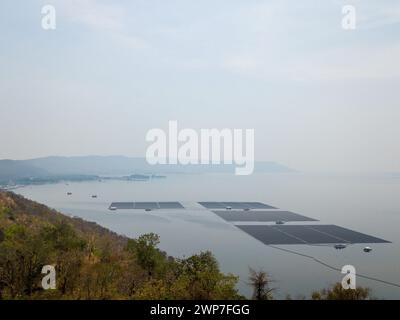 Aerial photo shows the hydro-solar photovoltaic power station in ...