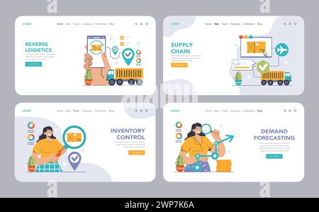 Logistics concept. A comprehensive visual guide to modern logistics ...