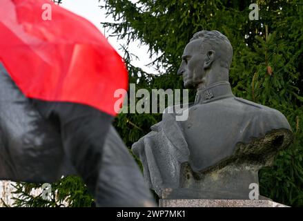 LVIV, UKRAINE - MARCH 5, 2024 - The Shukhevych Museum lies in ruins as ...