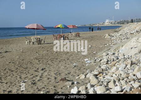 Saida, Lebanon. 05th Mar, 2024. A beach in Saida, Lebanon, March 5 2024 ...
