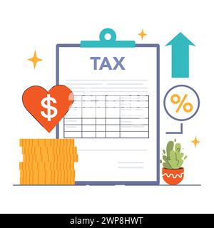 Tax optimization. Financial efficiency, budgeting and economy idea ...