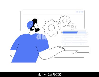 Software installation isolated cartoon vector illustrations Stock ...