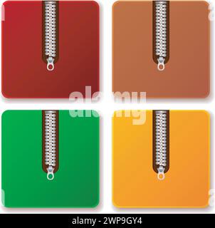 Compressed archive ZIP file document icon. ZIP file symbol. Stock ...