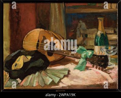 Still life with a mandolin. Makowski, Tadeusz (przypisywany), painter ...