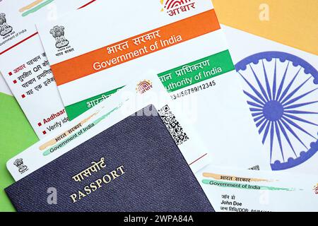 Indian Aadhaar card from Unique Identification Authority of India and ...