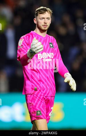 Plymouth Argyle goalkeeper Conor Hazard during the Emirates FA Cup ...