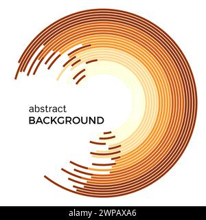 Abstract vector illustration depicting colored circles on a white ...