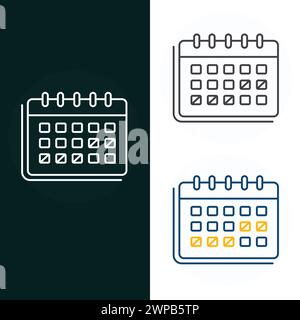 Calender Days Off Vector Illustration Icon Design Stock Vector Image ...