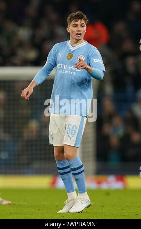 Manchester City’s Jacob Wright during the UEFA Champions League, league ...