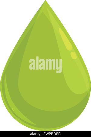 Biogas drop eco icon cartoon vector. Bio plant fuel. Source refuse ...