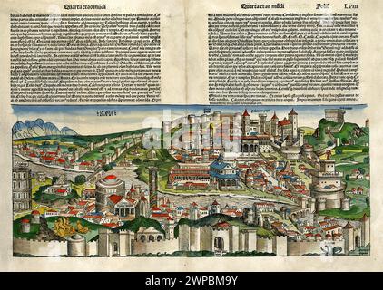 Map with Plan of Ancient Rome. This plan from 1876 shows: Augustan ...