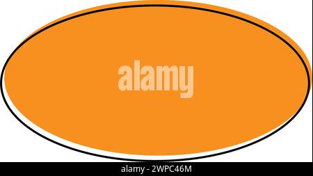 Elliptical Simple vector icon. Illustration symbol design template for ...