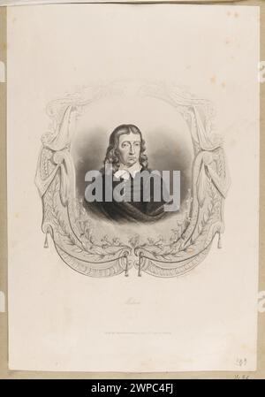 Portrait of John Milton. French, William (ca 1815-1898), graphic artist ...