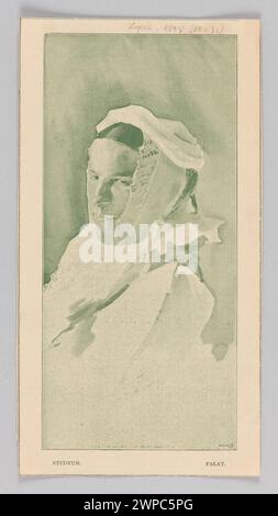 This 19th-century watercolor drawing depicts Guru Nanak, the founder of ...