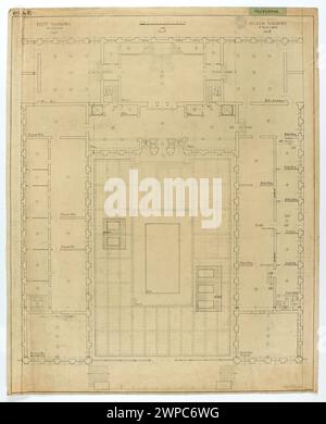 Ground floor plan of Warsaw National Museum Army Museum, circa 1927 ...