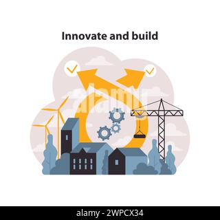 SDG or sustainable development goal. Infrastructure and sustainable ...