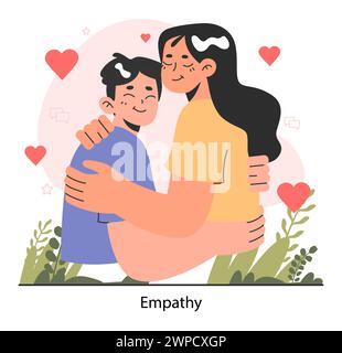 Empathy. Deep understanding of emotions, sympathy and compassion ...