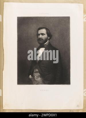 Portrait of Giuseppe Verdi. Chardon, Francis ainé et Fils (Paryż ...