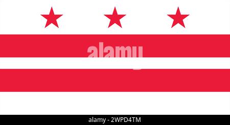 Flag of Washington DC Stock Photo - Alamy