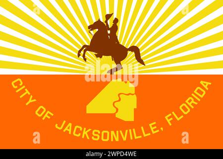 Flag of Jacksonville Stock Photo - Alamy