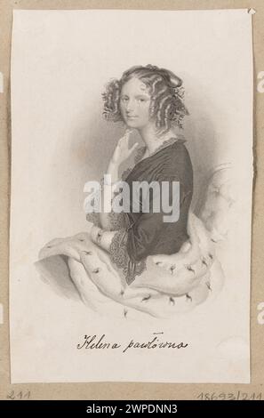 This 19th-century portrait depicts a noblewoman from Russia, showcasing ...