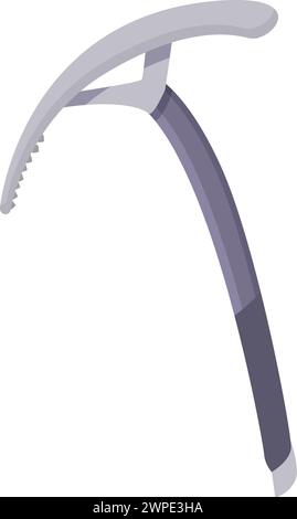 Ice pick axe icon cartoon vector. Arctic exploration. Flag scientist ...