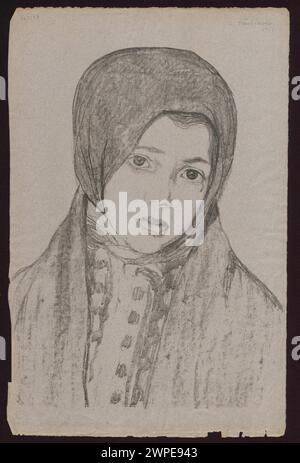 Girl from the Highlands. Rembowski, Jan (1879-1923), painter Stock ...