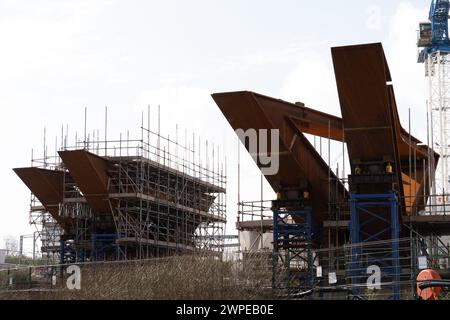 HS2 viaduct construction, Curzon Street, Birmingham, UK 2024 Stock ...