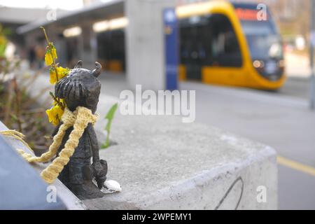 Mekk Elek, the handyman goat, a bronze mini statue by Hungarian ...