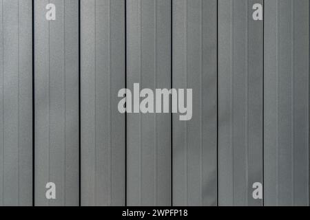 Texture of black metal standing seam facade. Minimalist building ...