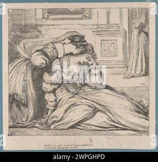 This drawing depicts a scene from Shakespeare's *Othello*, showing the ...