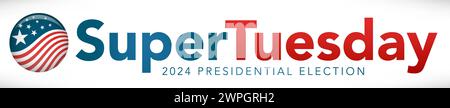 2024 Super Tuesday Banner - Vote, Government, and Patriotic Symbolism ...