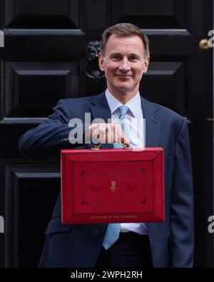 Chancellor of the Exchequer Jeremy Hunt presents the Spring Budget with ...