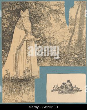 Illustration by Louis Maurice Boutet de Monvel, late 1909-early 1910 ...