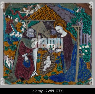 This artwork depicts Joseph from a nativity scene, illustrating his ...