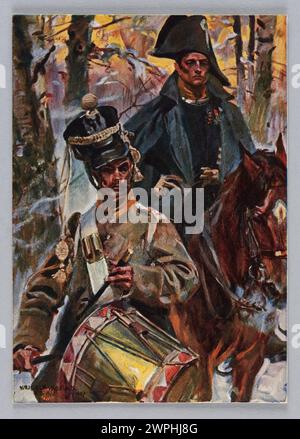 This artwork depicts an officer in a historical context, rendered in ...