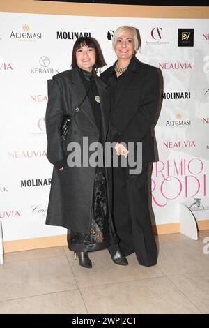 Italy. 07th Mar, 2024. Inge Molinari and her daughter Sveva during the ...