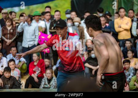 Traditional wrestling in a Vietnamese village Stock Photo - Alamy