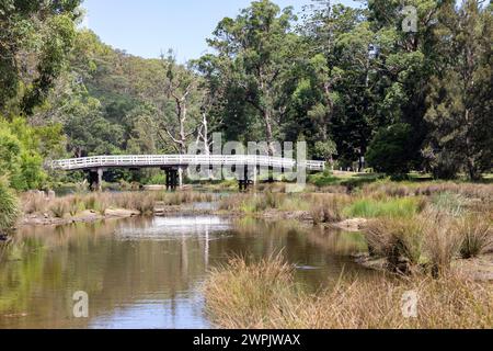 Historic Varney bridge in the Royal National Park, near Audley village ...